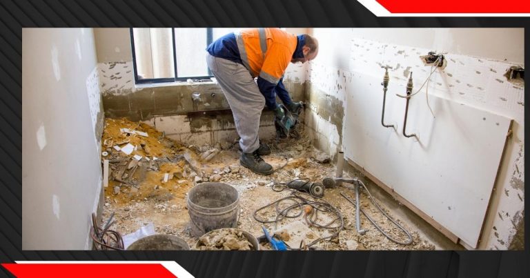 Exposed - a new bathroom with failed waterproofing